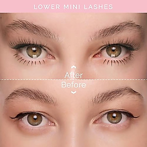 RB RENATA BEAUTY False Bottom Lashes – 120pcs Lower Lashes – Premium Individual Eyelashes Short 5mm/6mm – Synthetic Fiber – Faux Individual Extensions with Invisible Flat Band – Matte Black