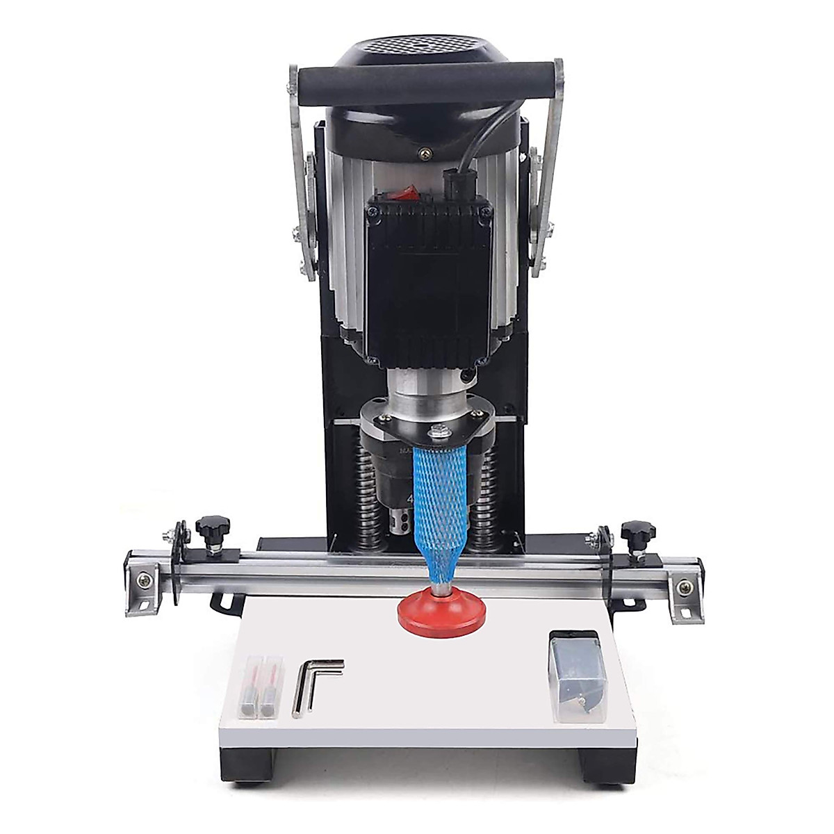 Hinge Drilling Machine, Portable Hand-Held Hinge Drilling Machine, Interior Decoration Cupboard Wardrobe Home Improvement Punching Machine, Woodworking Hinge Drill,2880 RMP/min,Depth 0-40mm,1100W