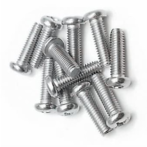 LuiQiuFa50Pcs M4x8mm Machine Screws Pan Phillips Cross Head Screw 304 Stainless Steel Fasteners Bolts