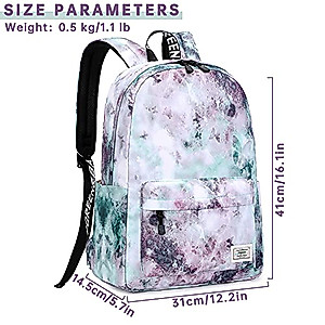 mygreen Backpack for Kids, Boys Preschool Backpack Toddler Kindergarten School Bookbag Tie Dye Ink Green