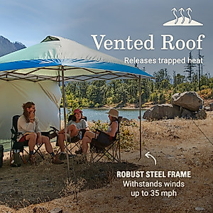 Coleman Oasis Pop-Up Canopy Tent with Wall Attachment, 10x10ft/13x13ft, Portable Shade Shelter with Easy Setup & Takedown, Great for Campsite, Park, Backyard, Tailgates, Beach, & More