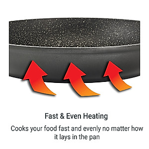 Zyliss Cookware 8" Nonstick Fry Pan - Oven, Dishwasher, Induction and Metal Utensil Safe Cooking - Heavy Duty Forged Aluminum with Sturdy Riveted Handle