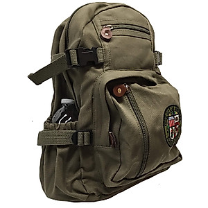 City of Los Angeles Large Olive Green Backpack