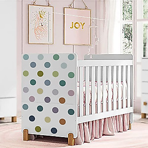 90 pcs Boho Polka Dot Wall Decals for Girls Bedroom,Boho Nursery Decor Wall Stickers for Playroom Kids Classroom Rainbow Wall Decals Decor