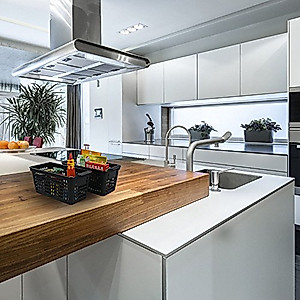 Begale Plastic Storage Trays Basket for Kitchen, Bathroom Organizer, Set of 6