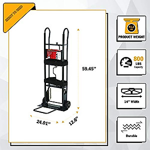 Olympia Tools 800 Lb Appliance Hand Truck with Easy-to-use Belt Tightener for transport Large Appliances and Furniture