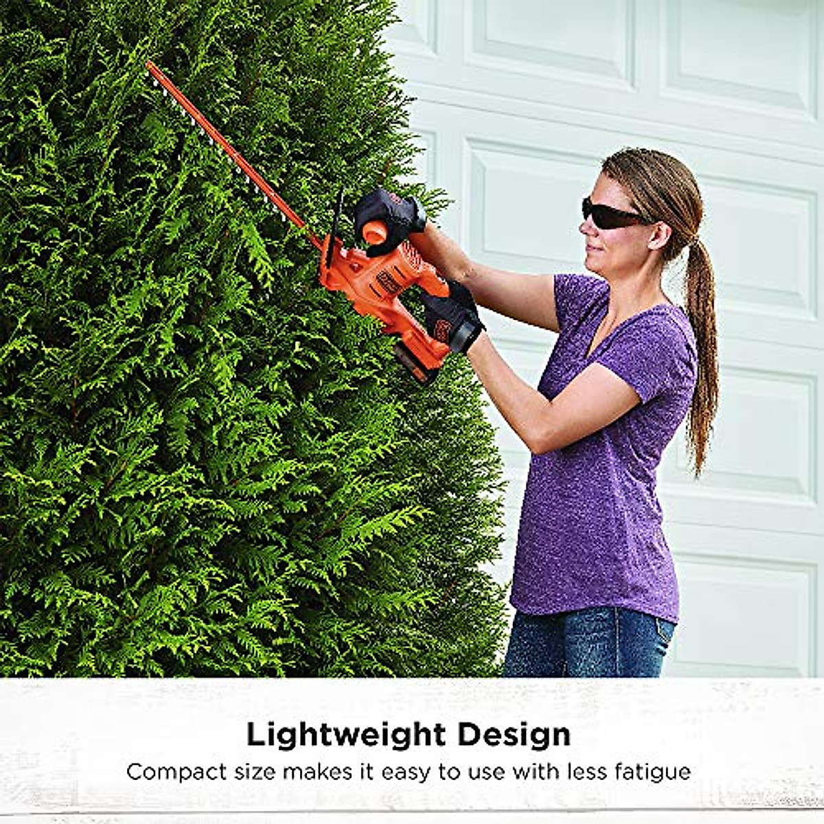 beyond by BLACK+DECKER 20V MAX Hedge Trimmer Kit, 18-Inch (LHT218D1AEV) , Orange