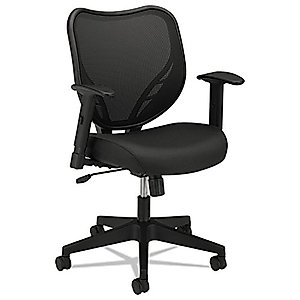 HON High Back Task Chair - Mesh Back Office Chair for Computer Desk, Black (HVL551)