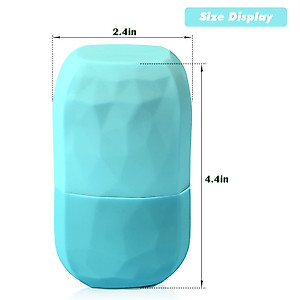 WMKGG Ice Roller for Face, Ice Facial Roller for Face and Eye, Reusable Silicone Molder Facial Treatment Tools (Pink)