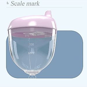 Plastic Goblet Cup, Baby Sippy Cup Wine Glass, Beverage Mug Milk Bottle with Lid for Kids Birthday Party or Celebration (over 8 months)