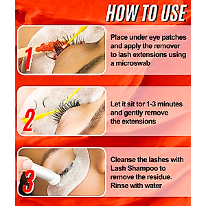 Lash Remover for Lash Extensions by Stacy Lash (0.52oz / 15g) / Rose Eye Lash Glue Remover/Fast Adhesive Dissolution time - 60 sec/Professional Eyelash Extension Supplies/Salon Lash Removal