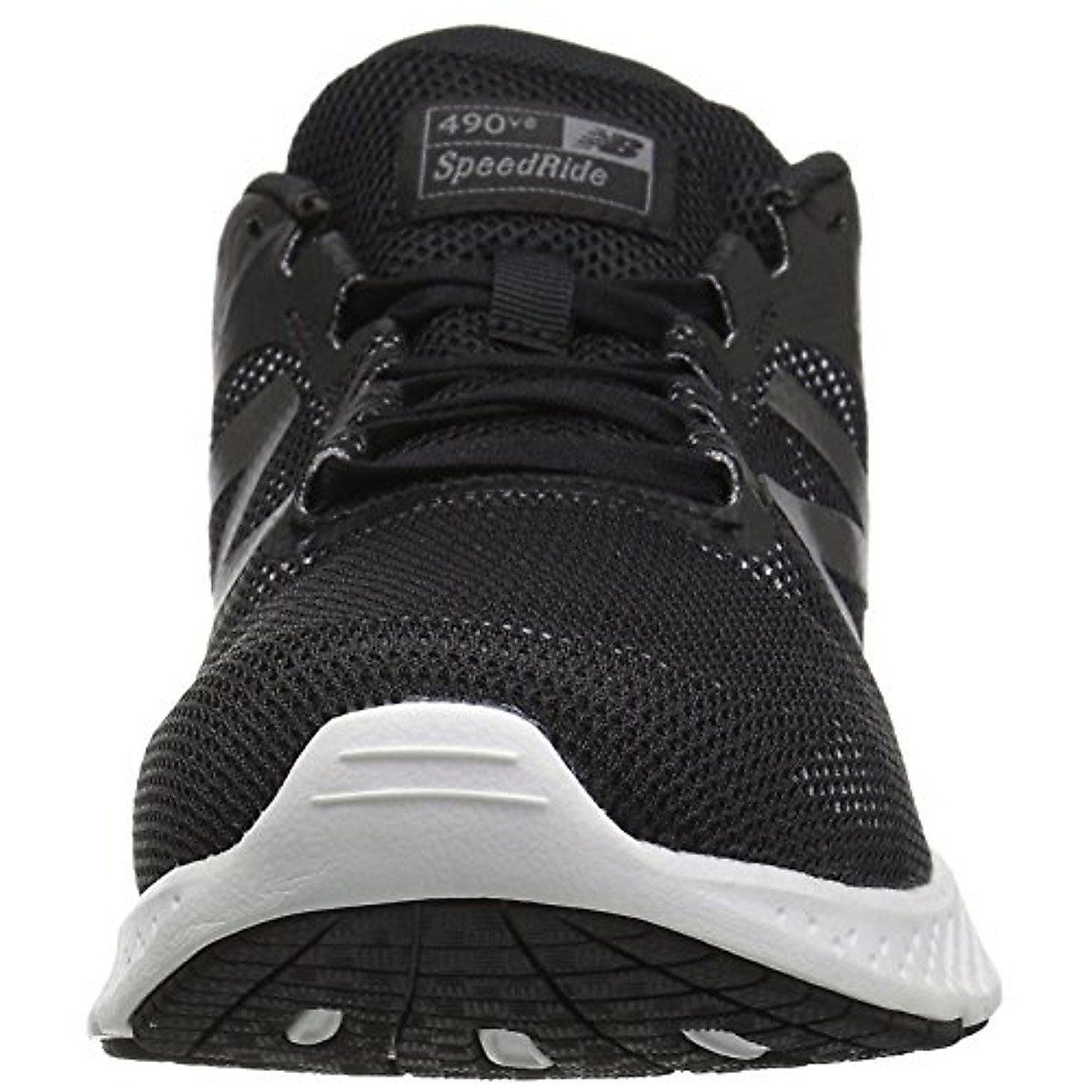 New Balance Women's 490 V6 Running Shoe, Black/Grey, 9 D US