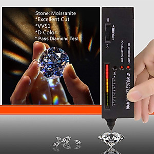 WSX 1ct 14k Rose Gold Promise Moissanite Engagement Ring Snowflake Solitaire Ring Free Engraving Name, Snow Christmas Wedding Jewelry Gifts for Women Size 7