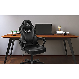 JOYFLY Gaming Chair, Gamer Chair for Teens Adults, Computer Gaming Chair Video Game Chairs Ergonomic PC Office Chair with Lumbar Support(Black Leather)