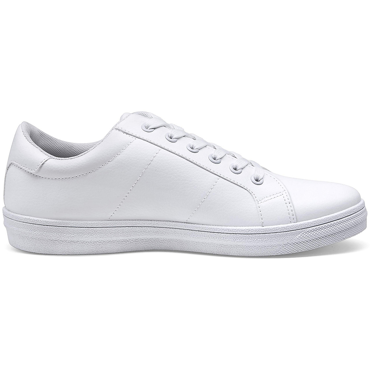 Jousen Men's Casual Shoes White Sneakers for Men Memory Foam White Shoes Soft Fashion Sneaker (AMY872 All White 8)