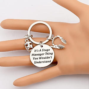 CENWA Stage Manager Keychain Drama Mask Jewelry Drama Major Gift It's A Stage Manager Thing You Wouldn't Understand (Manager Thing K)