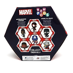 WOW! PODS Avengers Collection - Captain America | Superhero Light-Up Bobble-Head Figure | Official Marvel Collectable Toys & Gifts 4 inches