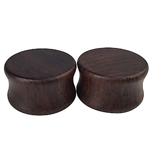 TBOSEN Set Of 4 Pairs Wood Gauges Ear Tunnels Double Flare Plugs Expander Body Piercing Jewelry