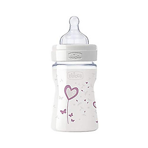 Chicco Baby Bottle and Glass Wellness Model Silicone 150ml + 0Mesi