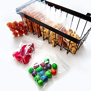 Cherodada 3" x 4" (200 pcs) 2 Mil Small Clear Plastic Zip Bags Resealable Baggies for Jewelry, Gift Card, Candy, Electronics
