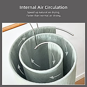 WAIKAS Spiral Sheet Hanger, 304 Stainless Steel, Space Saving Hangers for Sheets Bedspreads Coverlets Mattresses Tablecloths Sofa Covers Blankets Shawls Scarfs Capes (1-Pack)