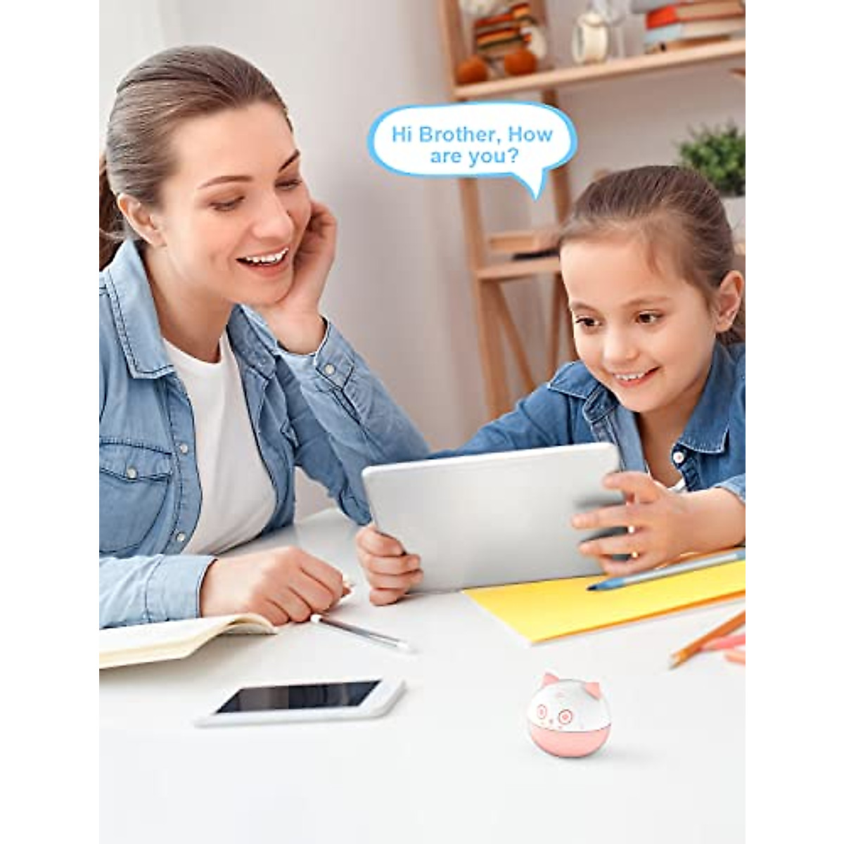 Instiwitt Pink Wireless Earbuds for Girl, Bluetooth 5.1 Headphone Hi-Fi Stereo Headphones IPX5 Waterproof Earphones with Dual Mic and Charging Case, 36H Playtime Touch Control in-Ear Headset