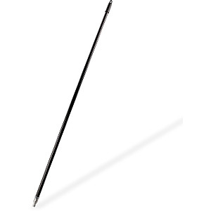 SPARTA Flo-Pac Mop Handle Threaded, Broom Handle with Coated Metal Handle for Cleaning, Restaurants, Kitchen, Hospitals, 60 Inches, Black, (Pack of 12)