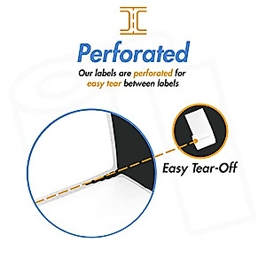 (4 Rolls, 900/Roll) 1.5” x 1.5” Direct Thermal Labels - 1” Core, Compatible with Rollo Label Printer & Zebra Desktop Printers - All Purpose QR Barcode Address Label - Adhesive Perforated