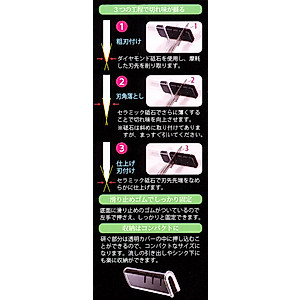 Kai Corporation AE5151 Seki Magoroku Santoku Knife, 6.5 inches (165 mm), Aoto & Diamond & Ceramic Sharpener, Made in Japan