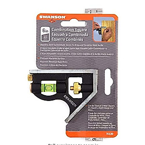 Swanson Tool Co Value Pack Includes 4 1/2 Inch Speed Trim Square and 6" Combination Square