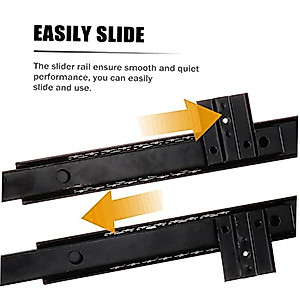 1 Pair Keyboard Track Vanity Accessories Silent Keyboard Black Keyboard Under Desk Tray Keyboard Drawer Keyboard Tray Ke
