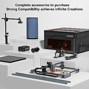ATOMSTACK X7 Pro 50W Laser Engraver, Laser ingravor Cutter, 10W Output Power CNC Laser Engraver Cutting Machine, Eye Protection Fixed-Focus, DIY Laser Marking for Wood and Metal, 400x410mm