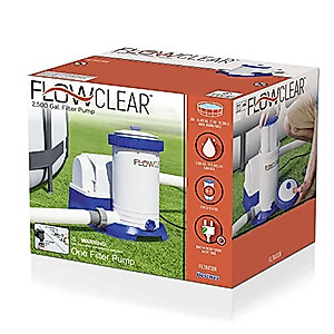 Bestway 58392E Swimming Pool Water Filter Pump & Replacement Cartridge, 2 Pack, Clear