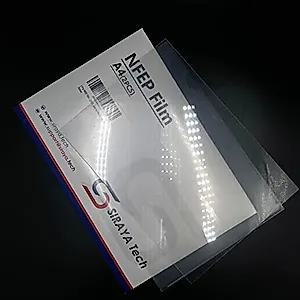 Siraya Tech 2 Pcs NFEP Film - A4 Size (210 X 297mm) Better Durability Fewer Layer Lines Accurate Print Results Great for Resin Printing Better Performance Over FEP for LCD DLP 3D Printers