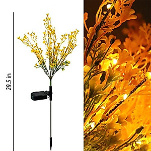 BeHiller Flowers Solar Stake Lights Outdoor,Gifts for mom,Grandma Gifts,Flowers Lamp Gifts for Yard Decorations,Garden Solar Pathway Lights for Patio,Backyard,Xmas Tree Decor-2Pack