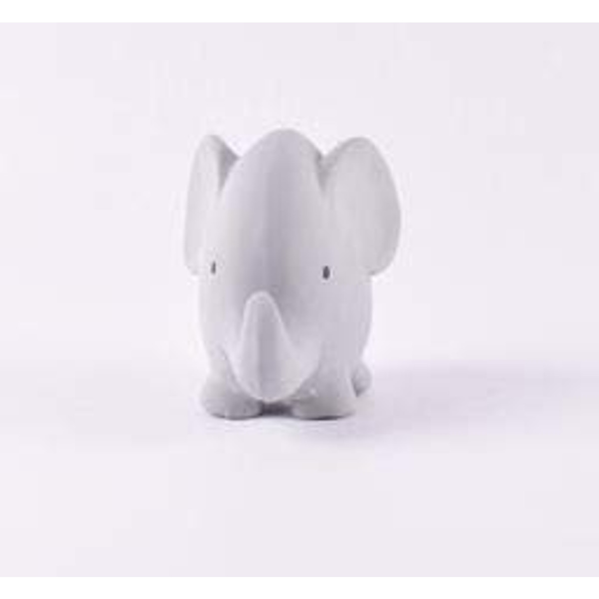 Tikiri Toys Rubber Elephant Rattle, Teether & Bath Toy, Organic Natural Rubber, Ages 6 Months & UP