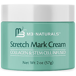 M3 Naturals Charcoal Body Scrub with Stretch Mark Cream Bundle