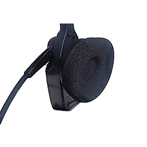 Jabra Spare Foam Headset Ear Cushions, 10 pk, BlueParrott B250-XT, B250-XT+, B250-XTS, Plantronics, Jabra, VXI - CS540, SAVI W440, W740, SupraPlus HW251, HW261, Jabra 2000, 2300, 14101-38