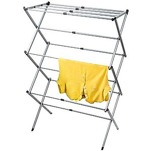 Artmoon Gobi Foldable Drying Laundry Rack, Portable Clothes Horse Made of Rustproof Steel, Extendable 17.3''- 29.5''