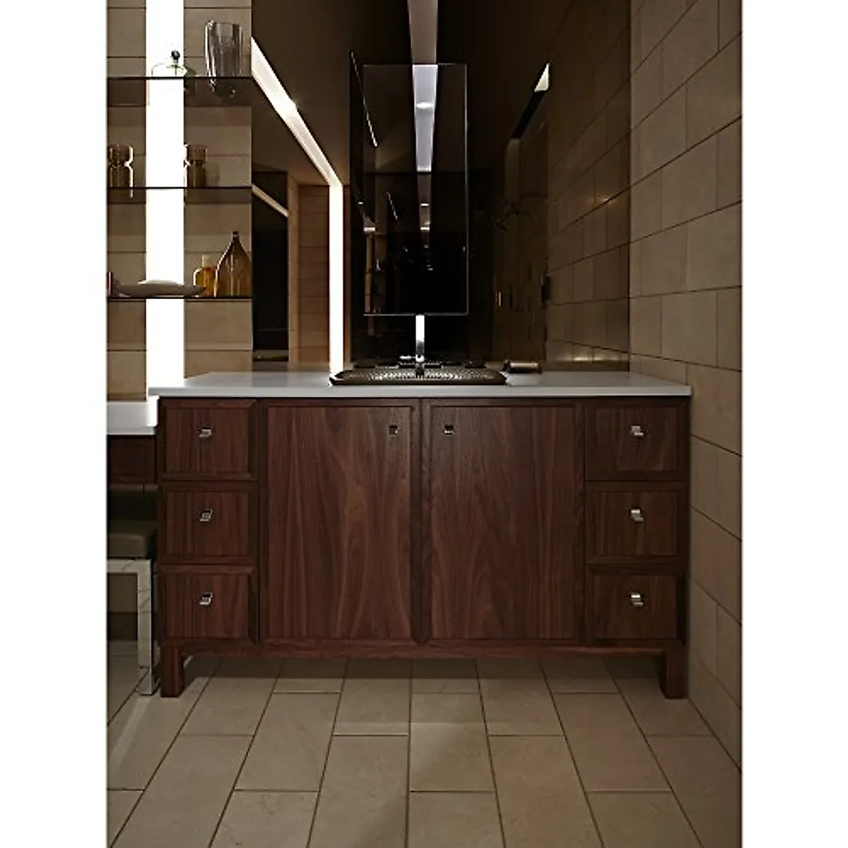 Kohler K-14661-4-CP Loure Bathroom Sink Faucet, One Size, Polished Chrome