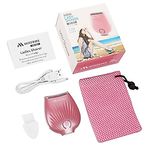 Miserwe Electric Razors for Women Electric Lady Shaver Mini IP4X Waterproof Rechargeable Cordless Shavers for Women Professional Pubic Hair Trimmer