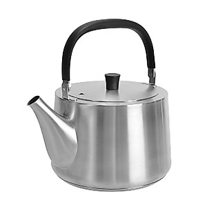 Dr.HOWS Deluxe Stainless Steel Tea Kettle Stovetop 3.5L, Tea Pot Food Grade Stainless Steel & Folding Silicon Handle, Easy to Clean Suitable for All Heat Sources
