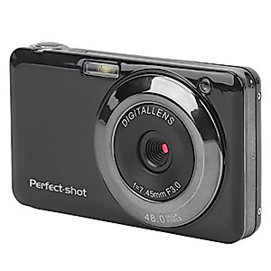 Asixxsix Digital Camera, 8X Optical Zoom HD 48MP Vlogging Camera 2.7inch Screen Children Camera Video Recorder Portable Kids Selfie Camera Birthday for Boys Girls Teens Kids(Black)