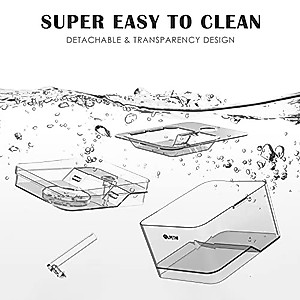 Cat Water Fountain,2021 Upgraded Pet Water Fountain 101oz/3L Dog Cat Water Dispenser, Smart Pump with LED Light,Ultra Quiet Automatic Cat Drinking Fountains with 2 Filters,3 Water Flow Settings