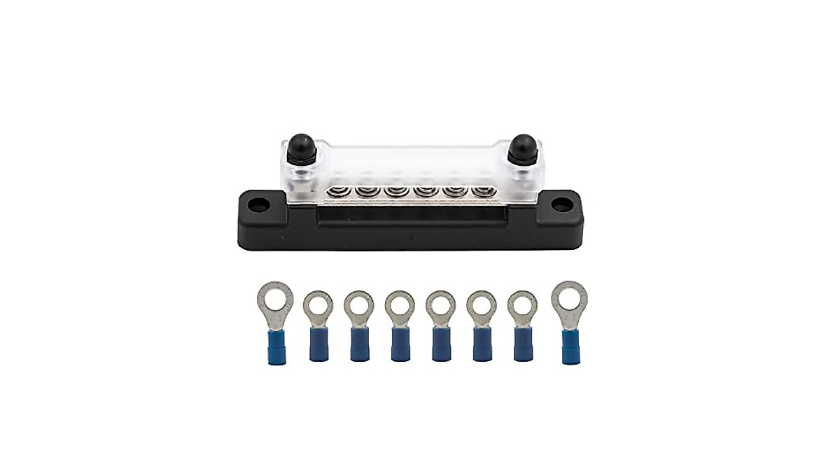 Qualitech 6 Terminal 150A Bus Bar Kit | Auto & Marine Power