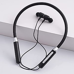 LADIGASU Neckband Bluetooth Headphones,HD Stereo Wireless Sports Earphones,Around Neck Bluetooth Headest Noise Cancelling Mic for Jogging or Cycling