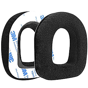 Geekria Comfort Velour Replacement Ear Pads for Astro A10 Gaming Headset Headphones Ear Cushions, Headset Earpads, Ear Cups Repair Parts (Black)