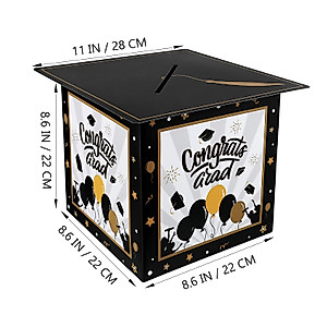 PRETYZOOM 2023 Graduation Card Box Congrats Grad Gift Card Box Perfect for Graduation Party Graduation Ceremony or Birthday Party, Graduation Party Supplies