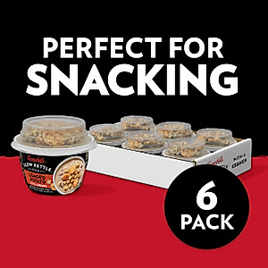 Campbell's Slow Kettle Style Loaded Potato Soup With A Crunch, 7 oz Microwavable Cup (Case of 6)