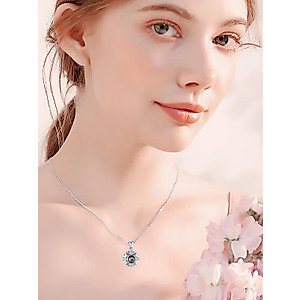 Dorunmo Personalized Photo Projection Pendant Necklace 925 Sterling Silver Heart Pendant Necklace jewelry Romantic Gifts for Gfriend Women Birthday Anniversary